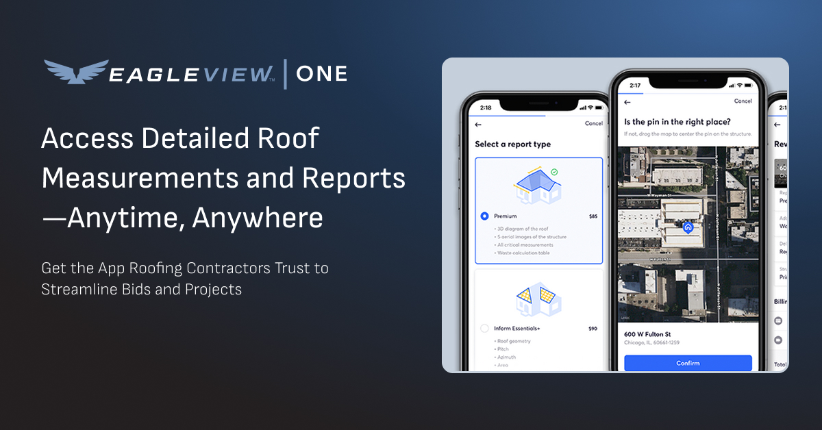 EagleView Roof Measuring App - An App Built for Roofing Contractors